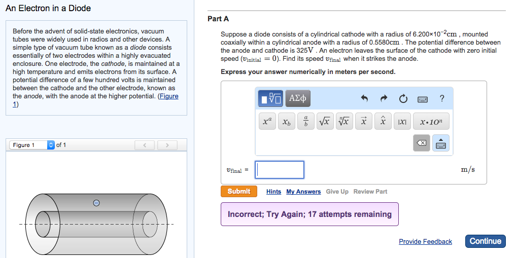 Solved An Electron in a Diode Before the advent of | Chegg.com