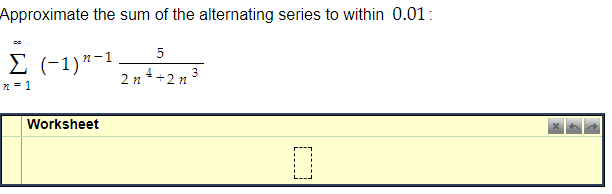 Solved Approximate the sum of the alternating series to | Chegg.com