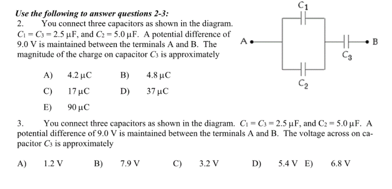 Solved Use the following to answer to answer question 2-3: | Chegg.com
