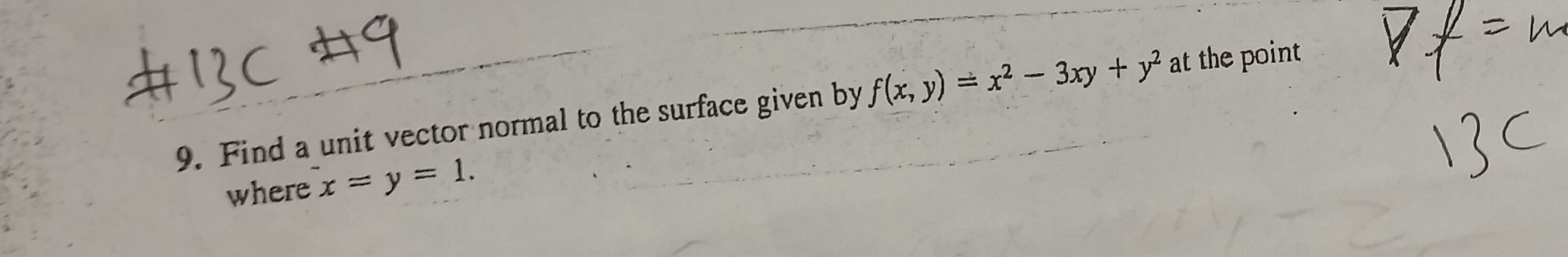 Solved Find a unit vector normal to the surface given by | Chegg.com