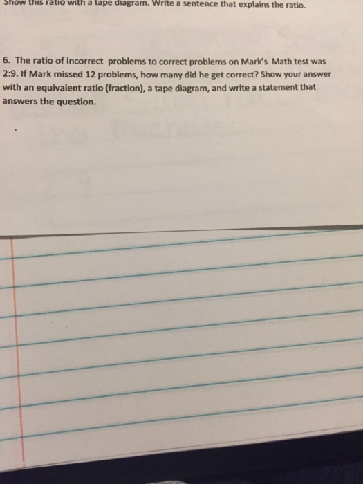 Solved 6. The ratio of incorrect problems to correct | Chegg.com