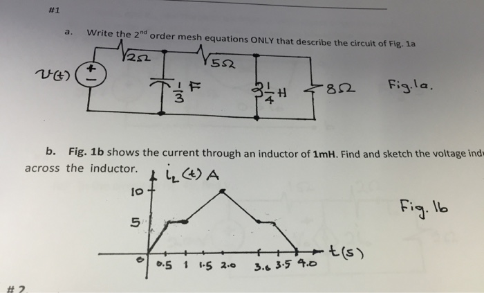 Solved Write the 2nd order mesh equations ONLY that describe | Chegg.com