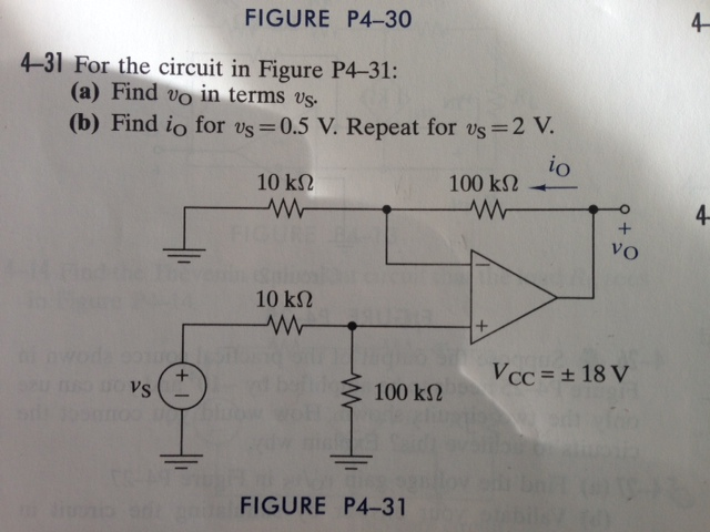 Solved For the circuit in Figure P4-31: Find upsilonO in | Chegg.com