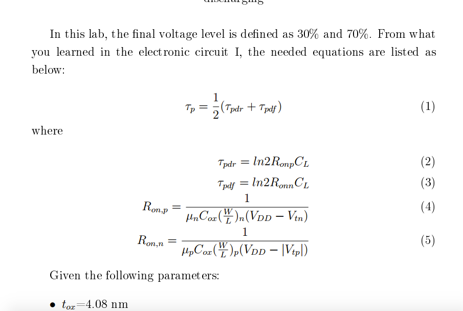 Solved The schematic simulation PMOS In Out NMOS | Chegg.com