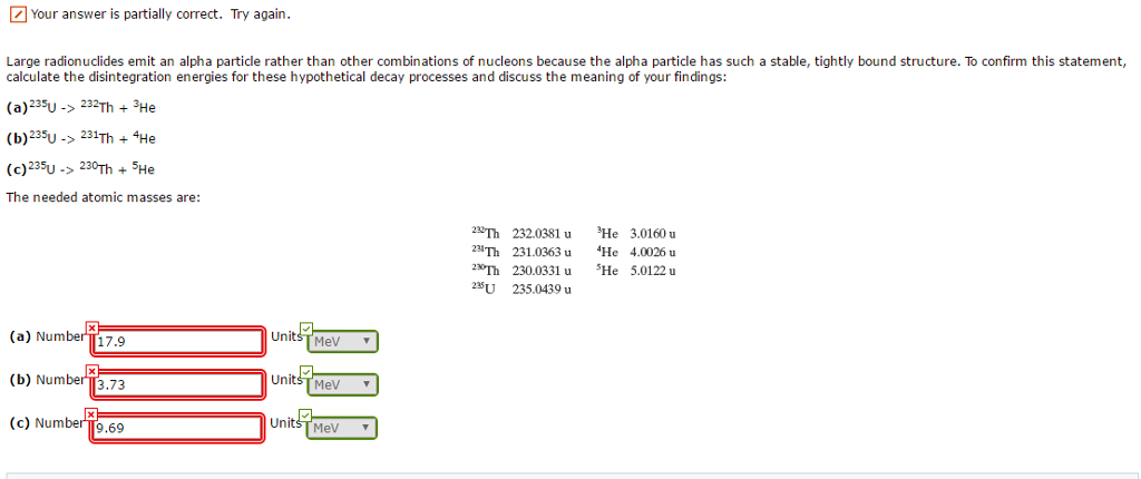 Solved Large radionuclides emit an alpha particle rather | Chegg.com
