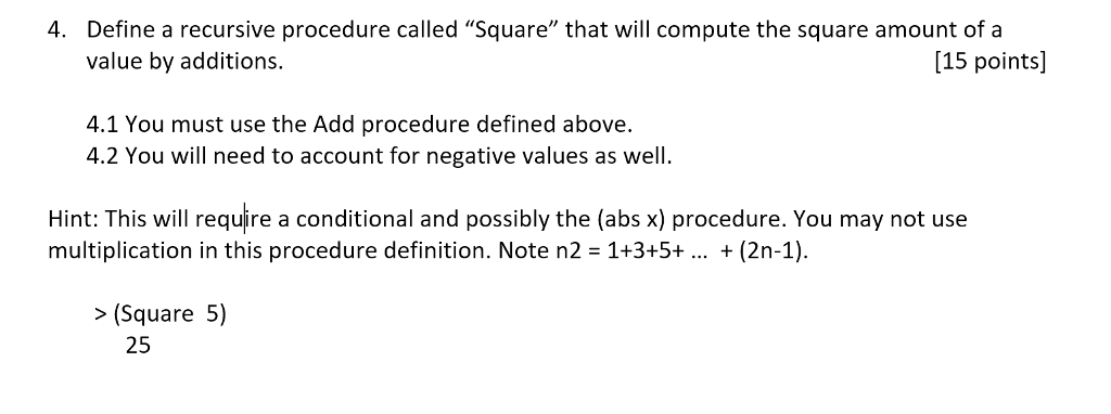 Solved I'm having trouble defining the recursive method for | Chegg.com