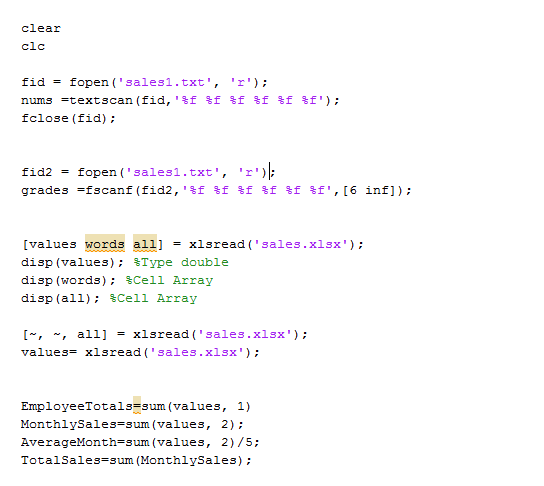 MATLAB: Write a function that takes in one employee’s | Chegg.com