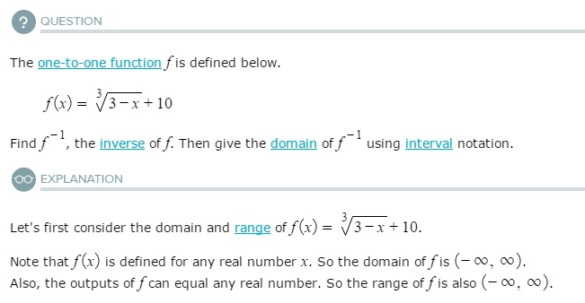Solved The one-to-one function f is defined below (attached | Chegg.com