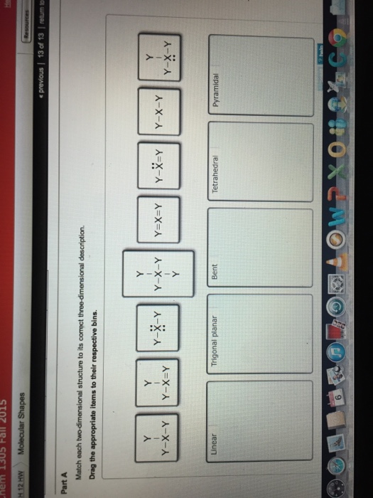 Solved Mach each two-dimanaional structure to its correct | Chegg.com