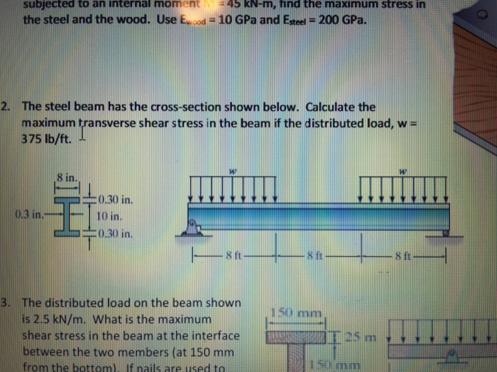 Solved the steel beam has the cross-section shown below. | Chegg.com