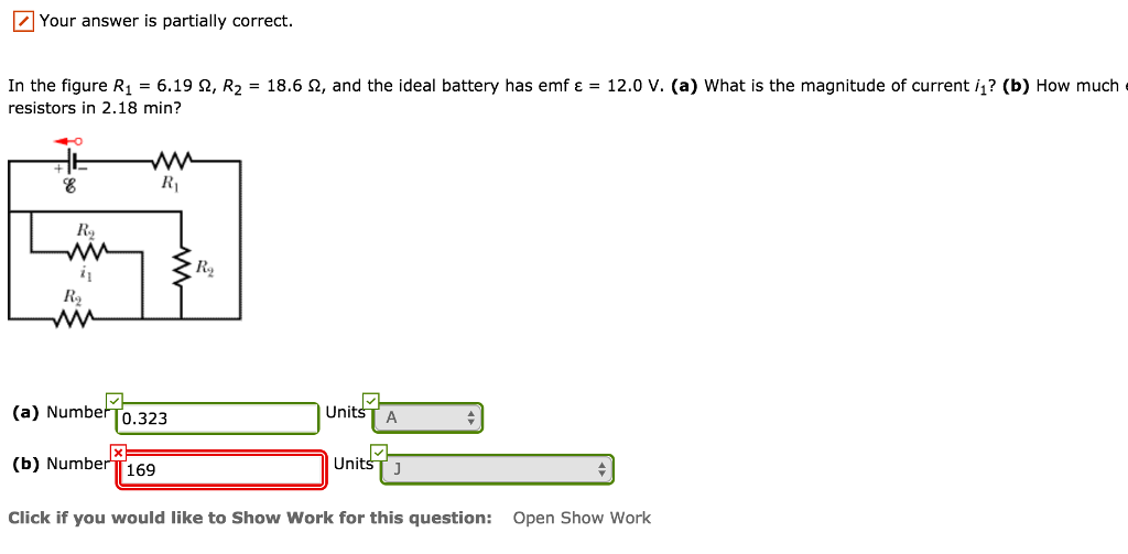 In The Figure R 1 6 19 Ohm R 2 18 6 Ohm And The Chegg In The Figure R 1 6 19 Ohm R 2 18 6 Ohm And The Chegg