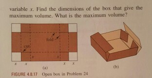 Solved 24, A box, open at the top, is to be made from a | Chegg.com