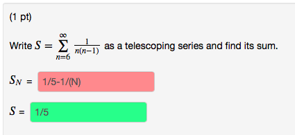 Solved Writes-?-, as a telescoping series and find its sum. | Chegg.com