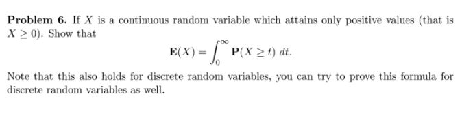 Solved Problem If X Is A Continuous Random Variable Which 5495