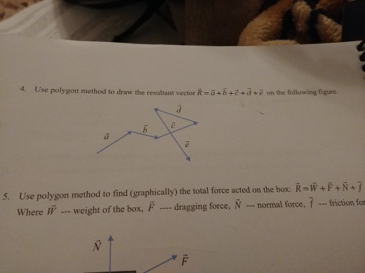 Solved 4, Use polygon method to draw the resultant vector R | Chegg.com