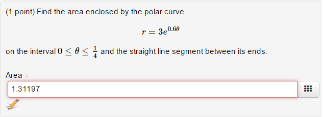 Solved Find the area enclosed by the polar curve r = | Chegg.com