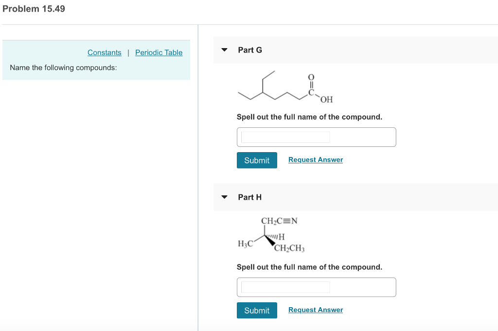 Solved Problem 15.49 PartA Constants|Periodic Table Name the | Chegg.com Solved Problem 15.49 PartA Constants|Periodic Table Name the | Chegg.com