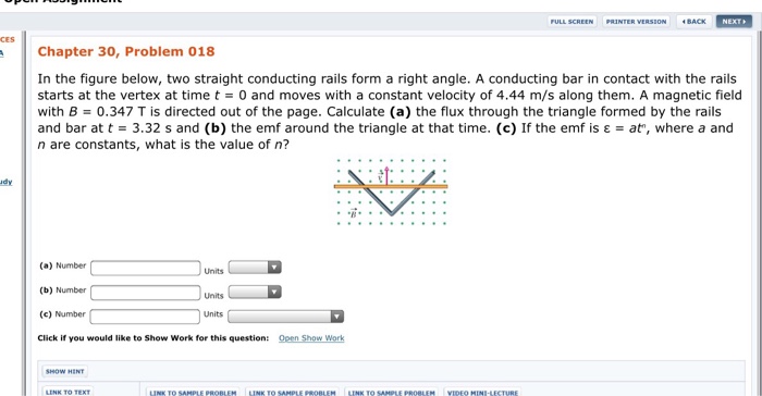 Solved In the figure below, two straight conducting rails | Chegg.com