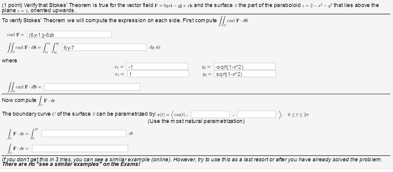Solved Verify that Stokes' Theorem is true for the vector | Chegg.com