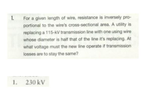 Solved 1. For a given length of wire, resistance is | Chegg.com