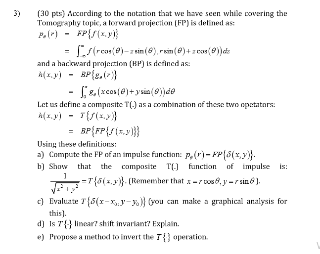Solved 3) (30 pts) According to the notation that we have | Chegg.com