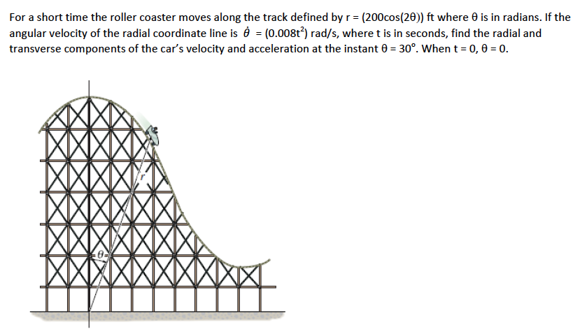 Solved For a short time the roller coaster moves along the | Chegg.com