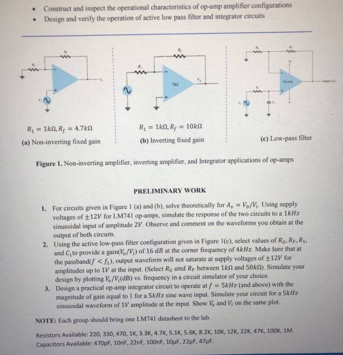 Solved Construct and inspect the operational characteristics | Chegg.com