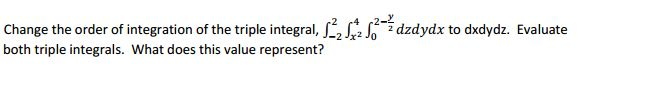 Solved Change the order of integration of the triple | Chegg.com