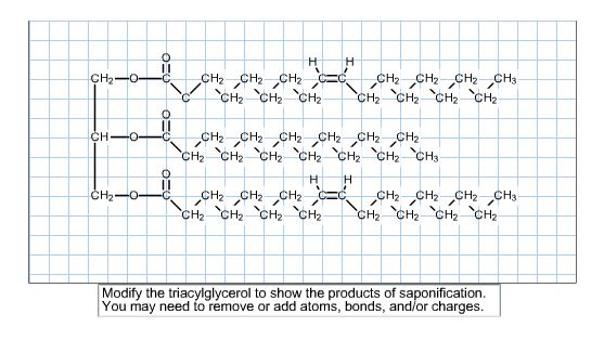 Solved Draw the products of the saponification of the | Chegg.com