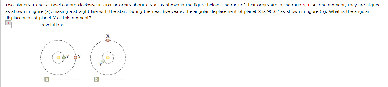 Solved Two planets X and Y travel counterclockwise in | Chegg.com