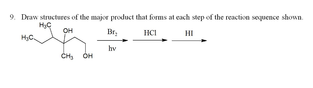 Solved Draw structures of the major product that forms at | Chegg.com
