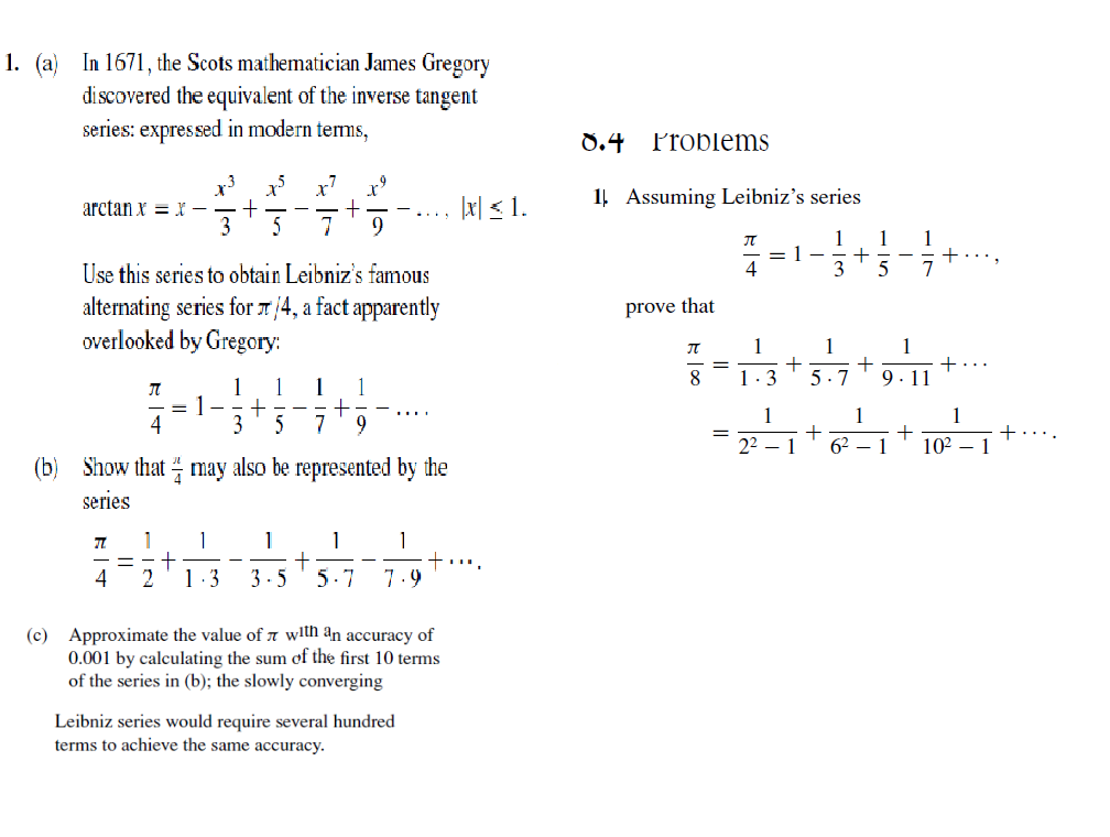Solved In 1671, the Scots mathematician James Gregory | Chegg.com