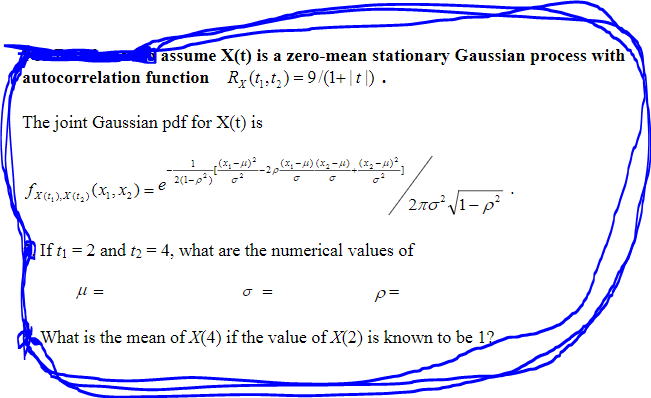 assume X() is a zero-mean stationary Gaussian process | Chegg.com