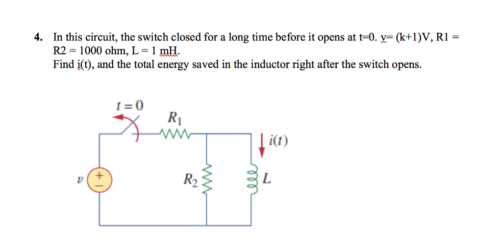 Solved In this circuit, the switch closed for a long time | Chegg.com