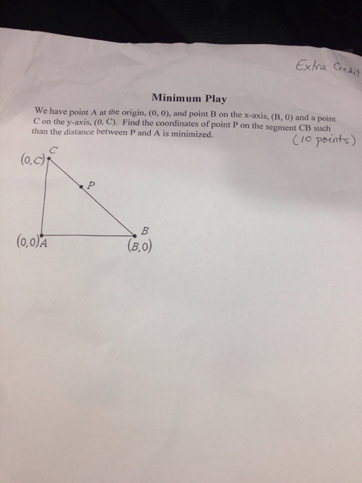 Solved We have point A at the origin, (0, 0). and point B on | Chegg.com