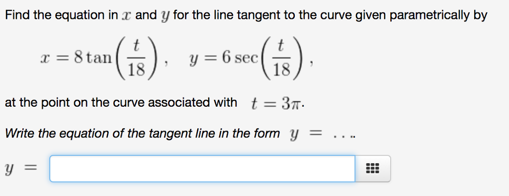 Solved Find the equation in r and y for the line tangent to | Chegg.com