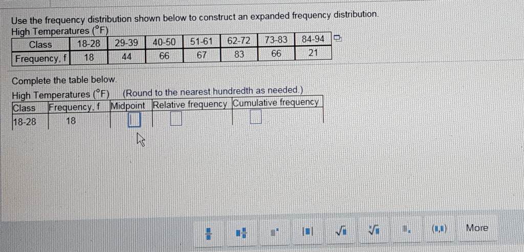 Solved Use the frequency distribution shown below to | Chegg.com