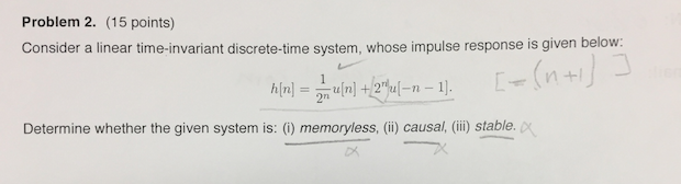 Solved Problem 2. (15 points) Consider a linear | Chegg.com