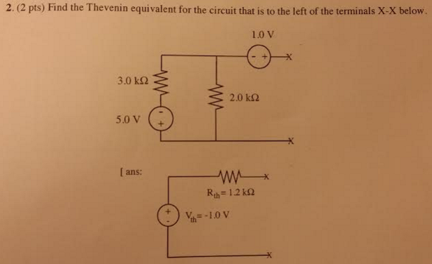 Solved Find the Thevenin equivalent for the circuit that is | Chegg.com