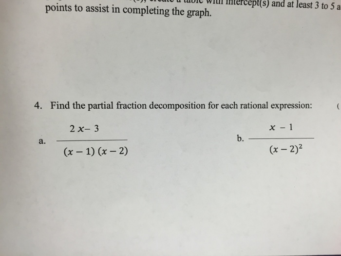 Solved Find the partial fraction decomposition for each | Chegg.com