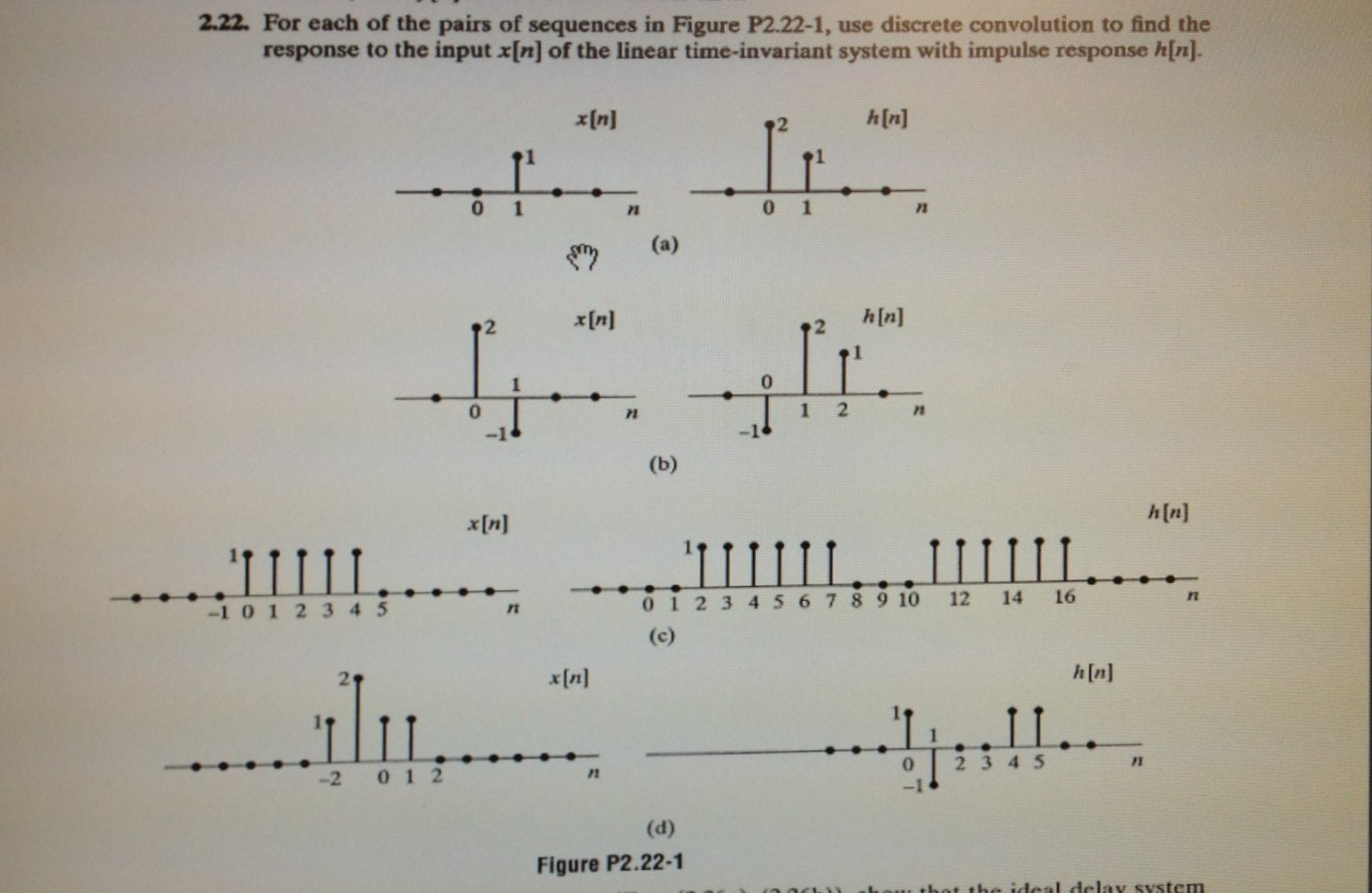 Solved For each of the pair* of sequences in Figure P2.22-1, | Chegg.com