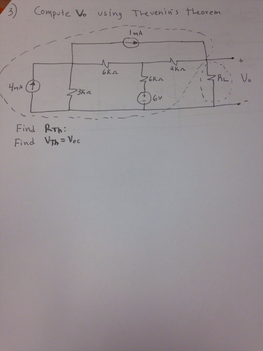 Solved Compute V_0 using The venin's the oven | Chegg.com