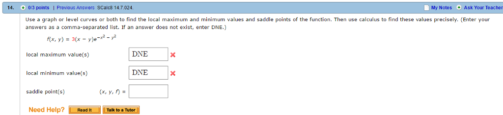 Solved Use a graph or level curves or both to find the local | Chegg.com