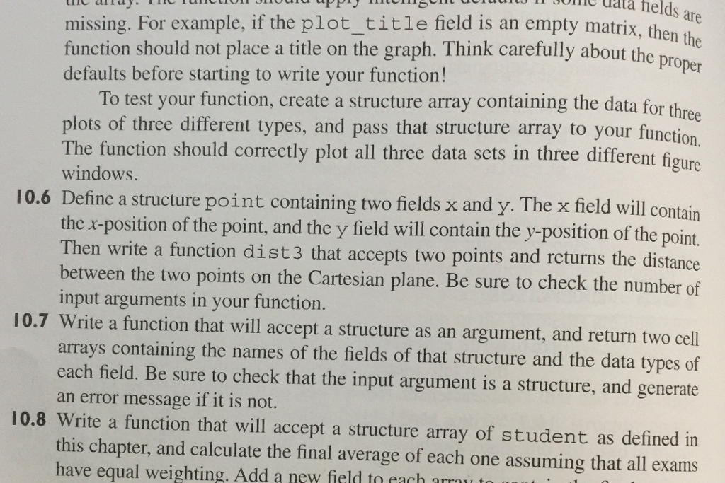Solved Define A Structure Point Containing Two Fields X And 1408