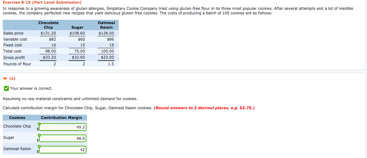 Solved Exercise 8-15 (Part Level Submission) In response to | Chegg.com