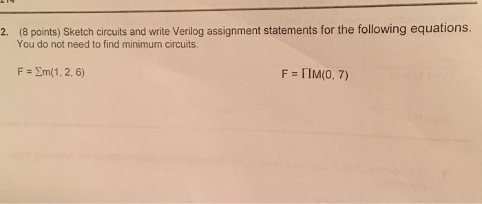 Solved Sketch circuits and write Verilog assignment | Chegg.com Solved Sketch circuits and write Verilog assignment | Chegg.com