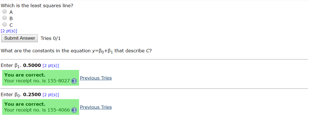 Solved The diagram shows 4 data points (circles) and 3 | Chegg.com