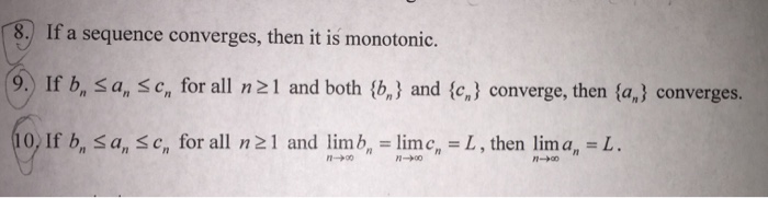 Solved If a sequence converges, then it is monotonic. If b | Chegg.com