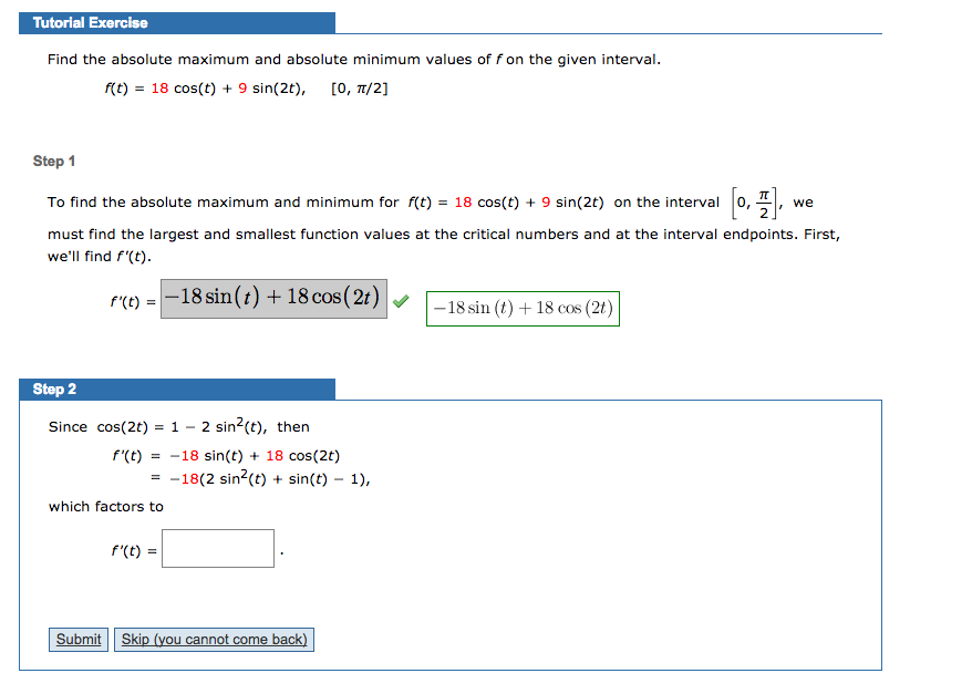 Solved Find The Absolute Maximum And Absolute Minimum Values