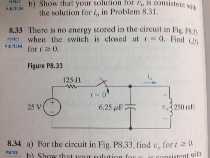 Solved There is no energy stored in the circuit in Fig, | Chegg.com